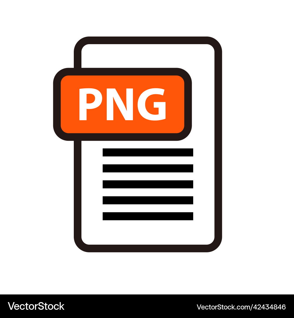 Png file icon of extension data Royalty Free Vector Image