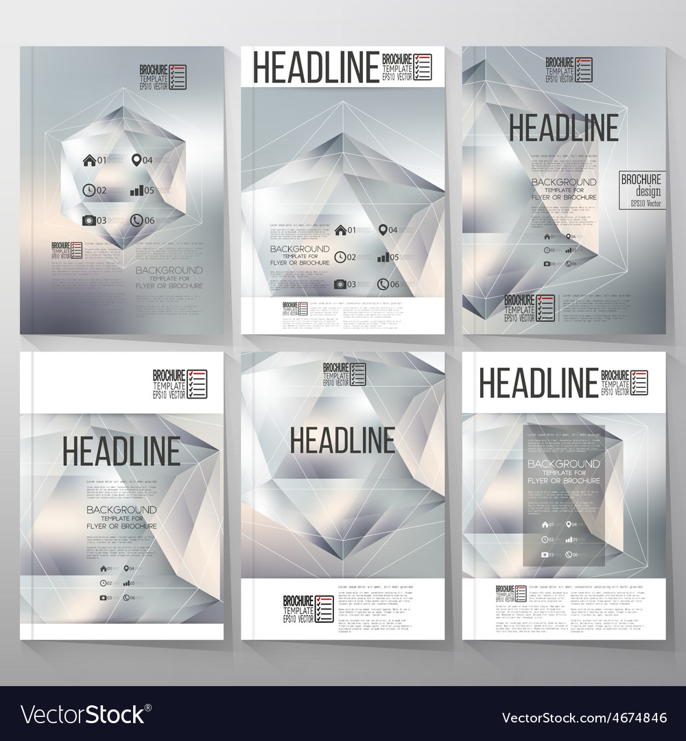 Polygon pattern with the reflection minimalistic Vector Image