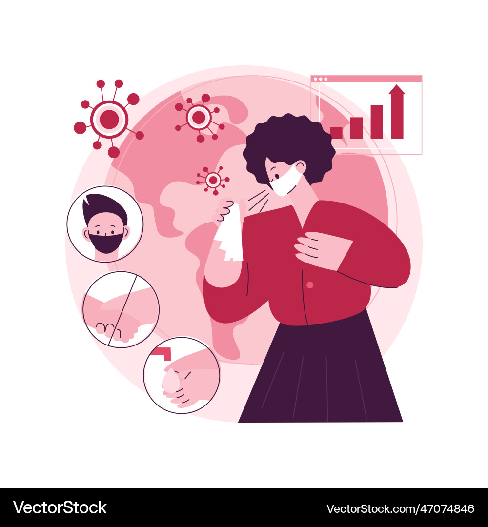 Seasonal virus infection abstract concept Vector Image