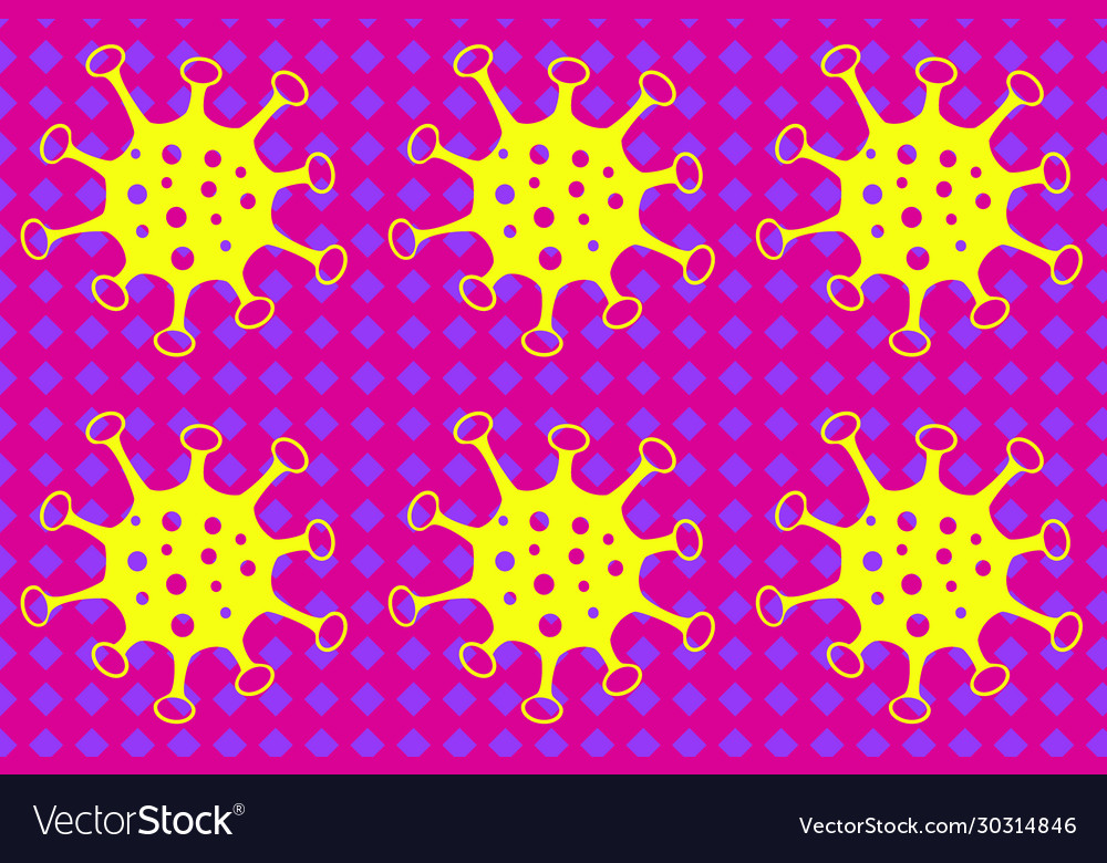 Set seamless pattern with molecule Royalty Free Vector Image