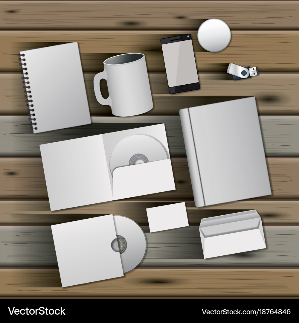 Stationary templates of documentation blank design