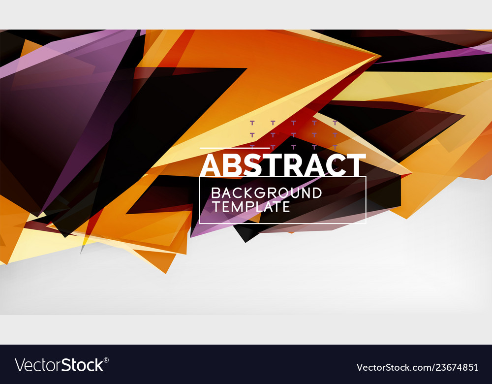 3d geometric triangular shapes abstract background