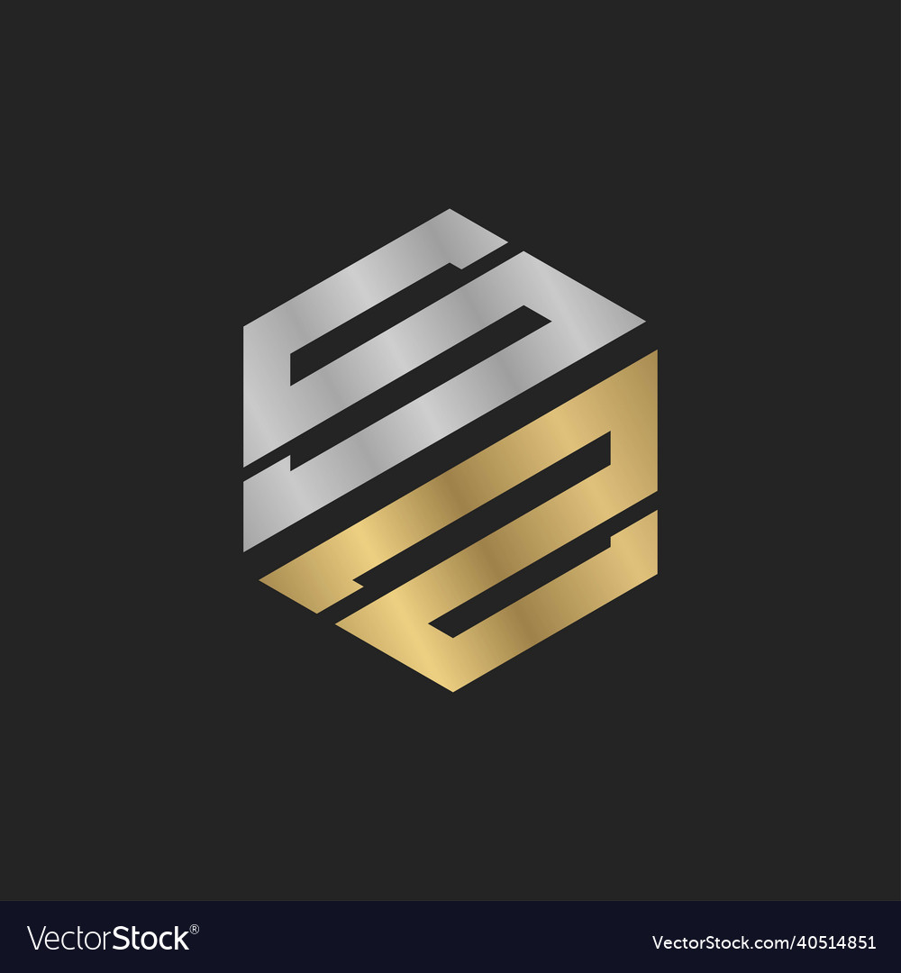 Alphabet initials logo sz zs z and s Royalty Free Vector