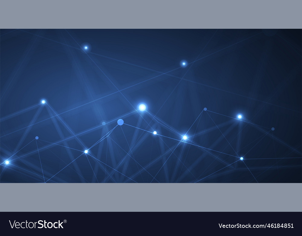 Artificial intelligence technology web background Vector Image