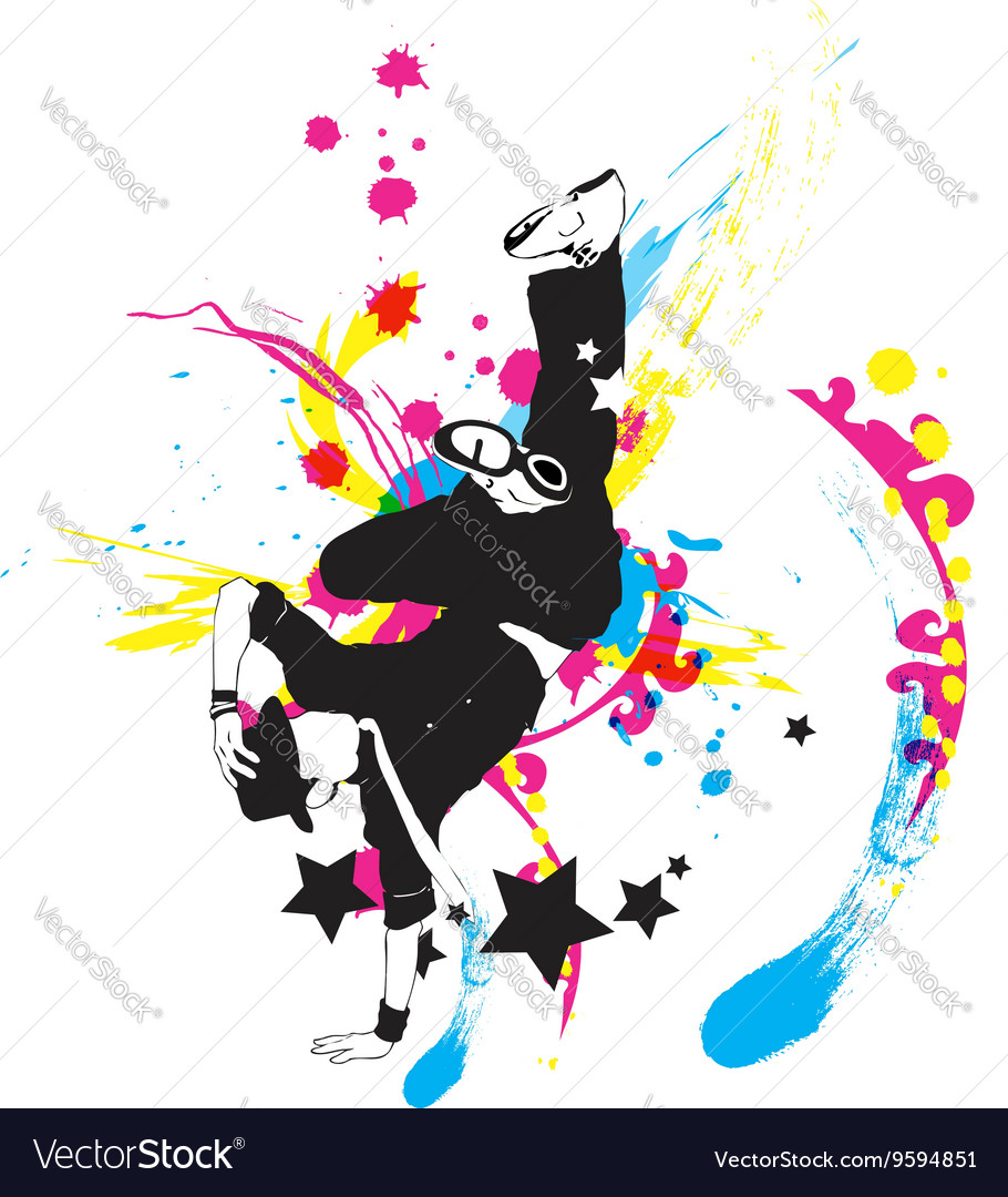 Breakdancer Royalty Free Vector Image - VectorStock