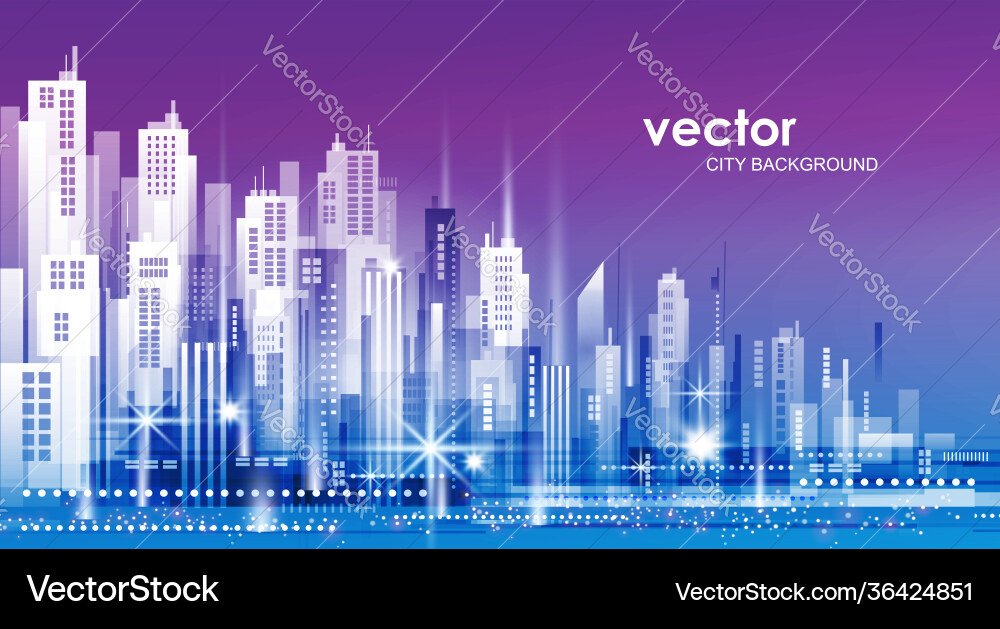 City background with architecture skyscrapers Vector Image