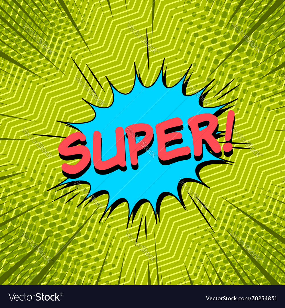Comic bright dynamic template Royalty Free Vector Image