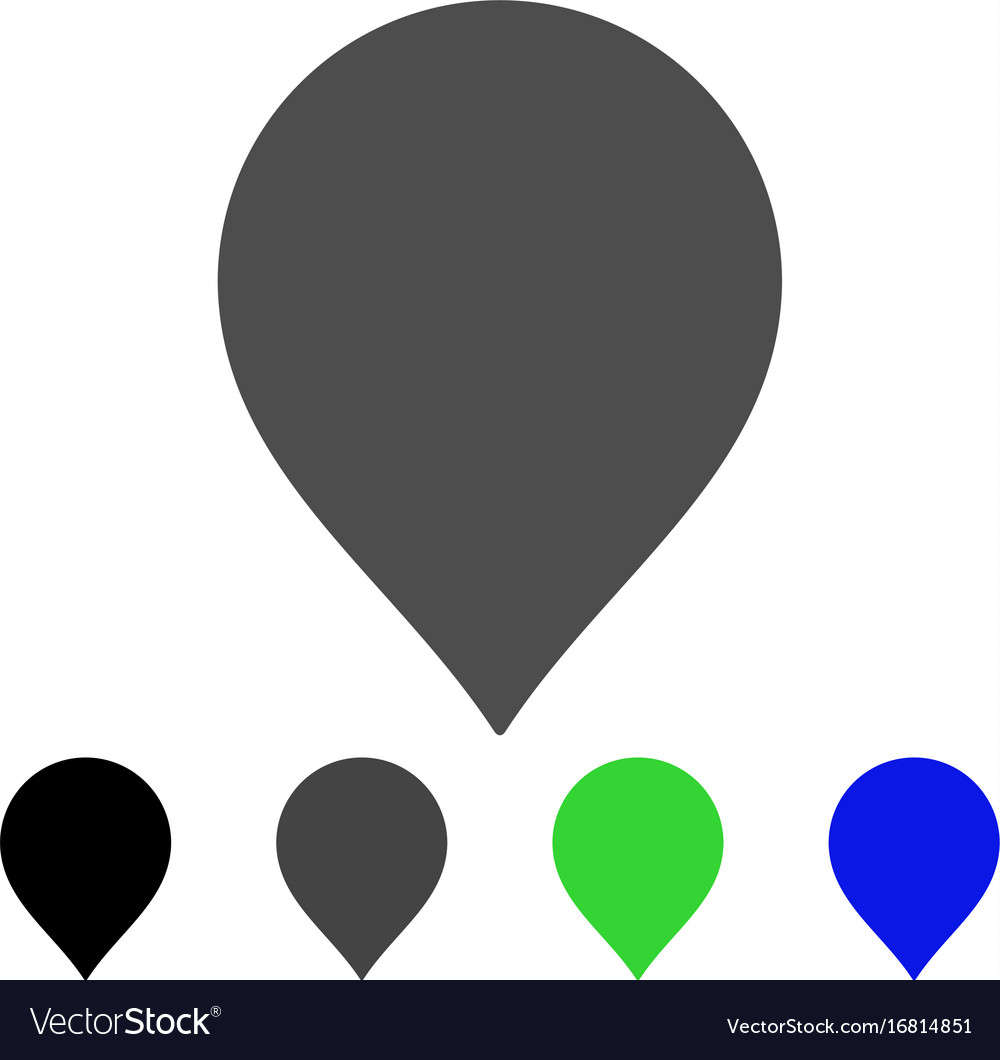 Map pointer flat icon Royalty Free Vector Image