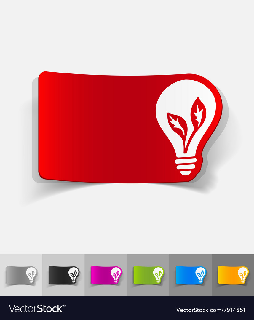 Realistic design element idea concept Royalty Free Vector