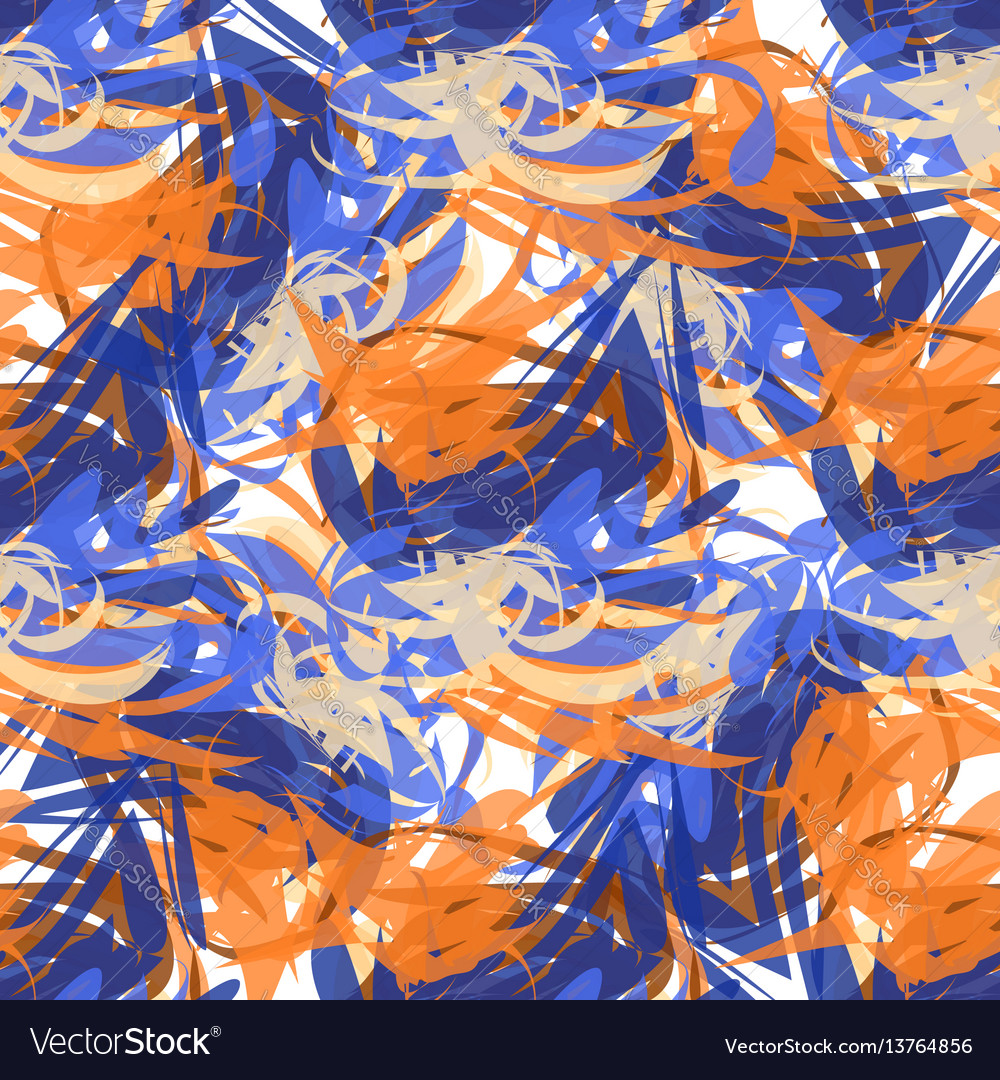 Abstract seamless pattern paint strokes Royalty Free Vector