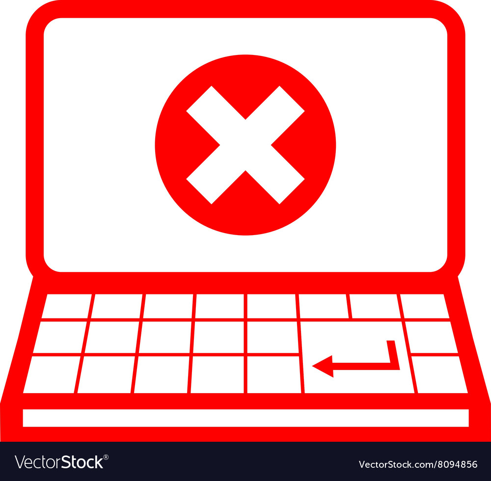 Computer error Royalty Free Vector Image - VectorStock