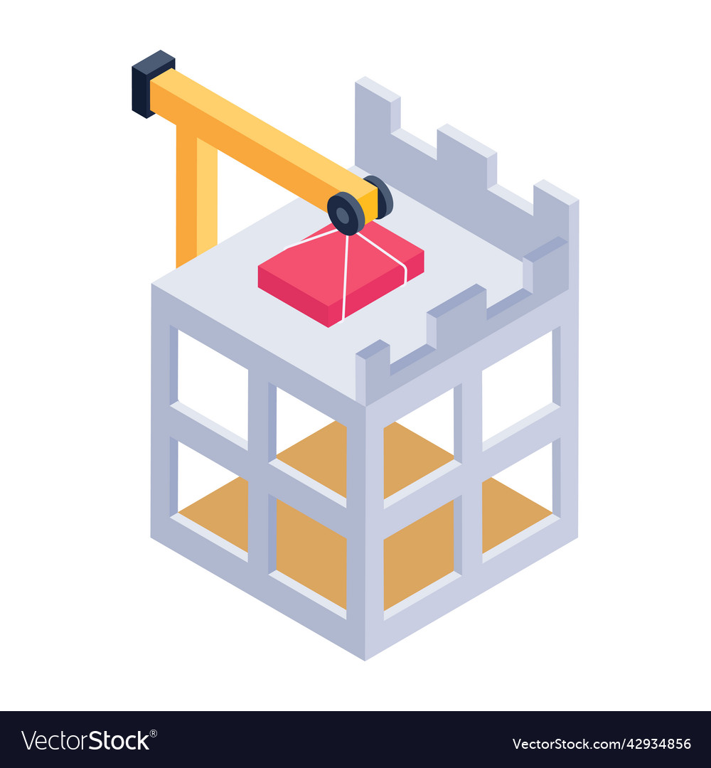 Construction tower Royalty Free Vector Image - VectorStock