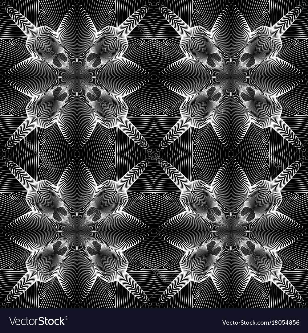 Design seamless monochrome decorative pattern Vector Image