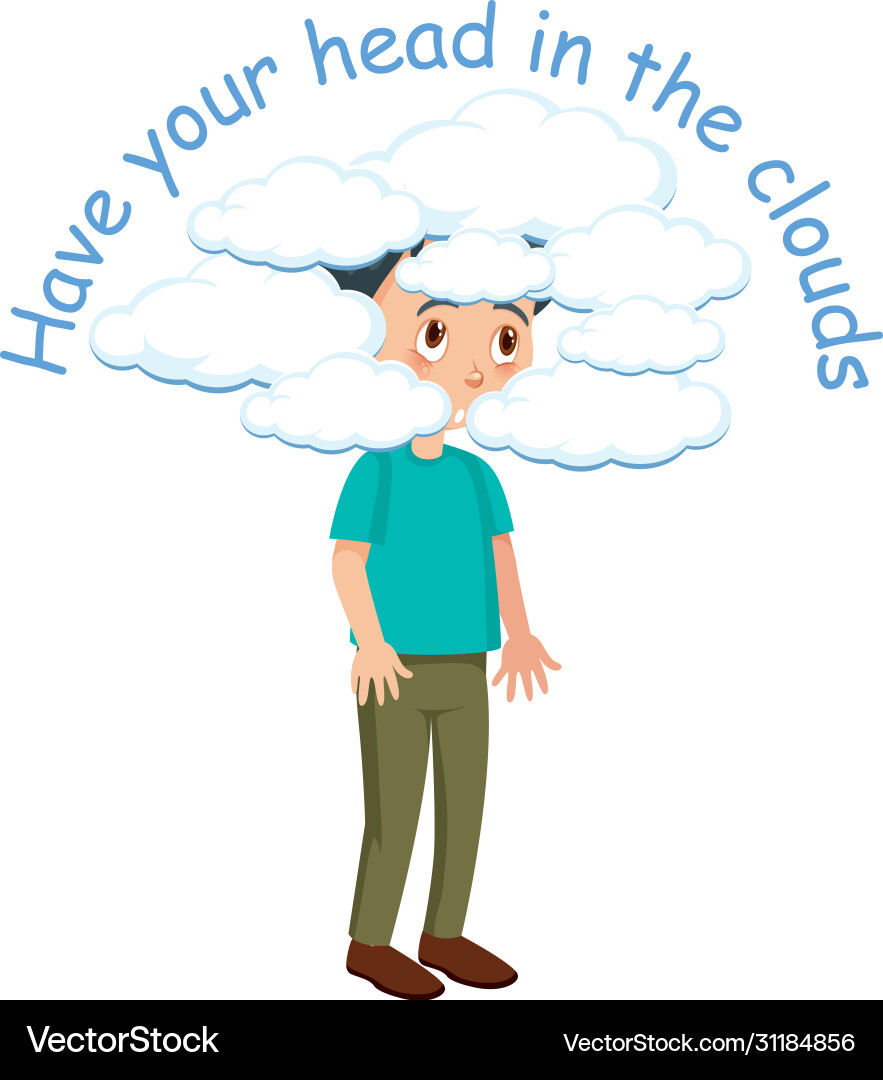 English idiom with picture description for have Vector Image