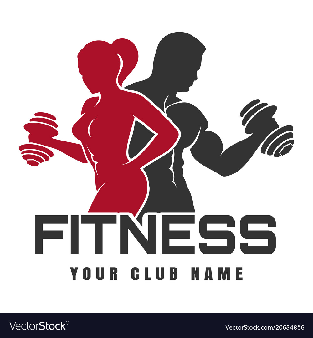 Fitness club logo Royalty Free Vector Image - VectorStock Fitness club logo Royalty Free Vector Image - VectorStock