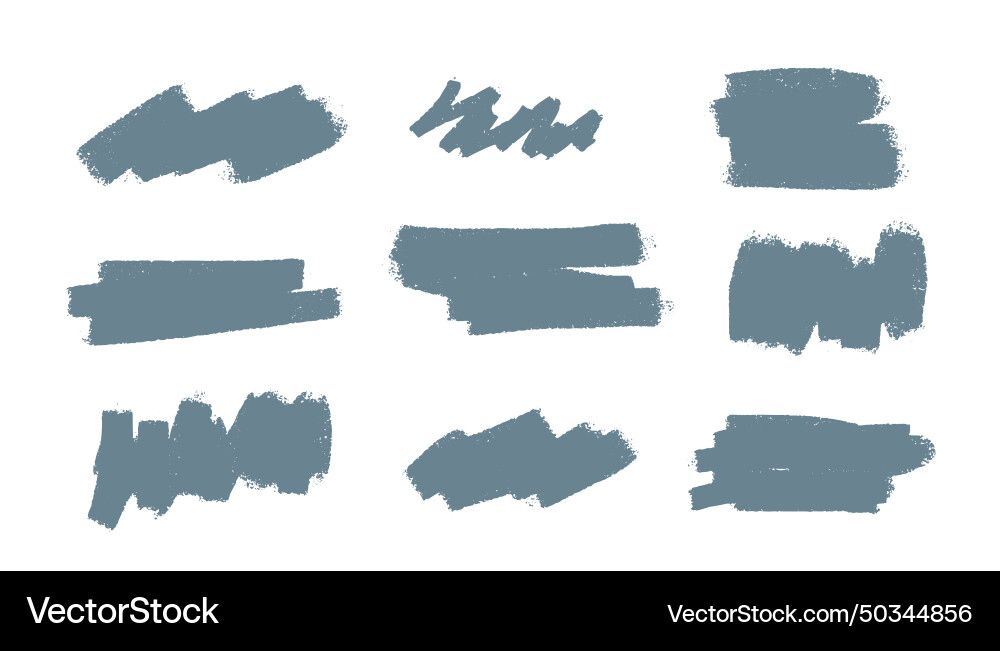 Hand painted grungy stain texture brushstroke Vector Image