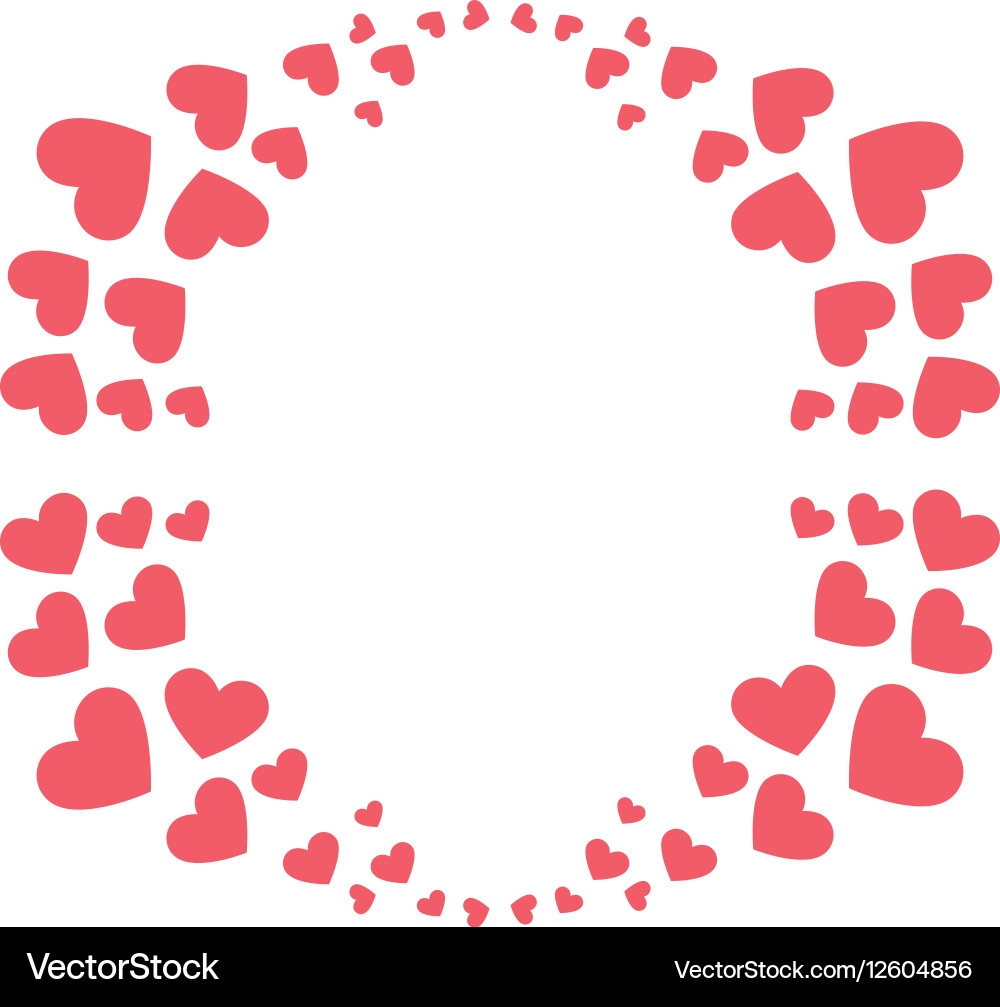 Heart love card decoration Royalty Free Vector Image