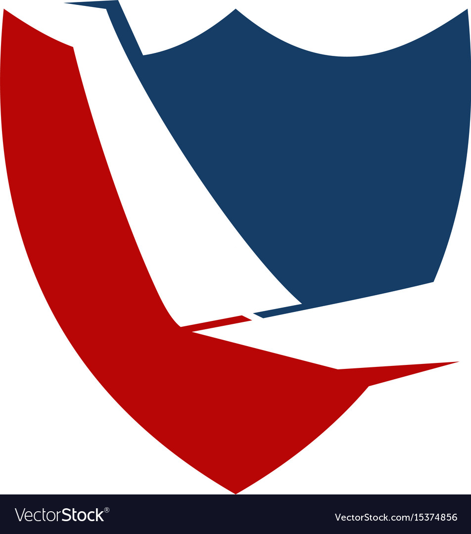 Plane shield Royalty Free Vector Image - VectorStock