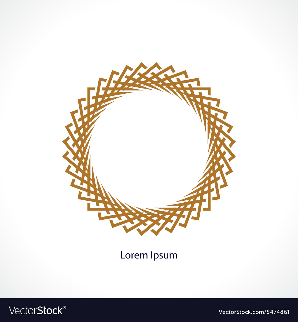 Circle monogram Royalty Free Vector Image - VectorStock