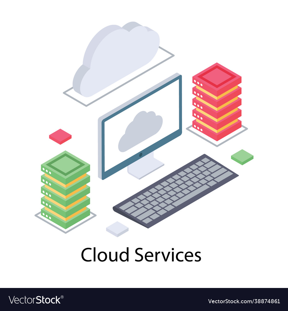Cloud services Royalty Free Vector Image - VectorStock