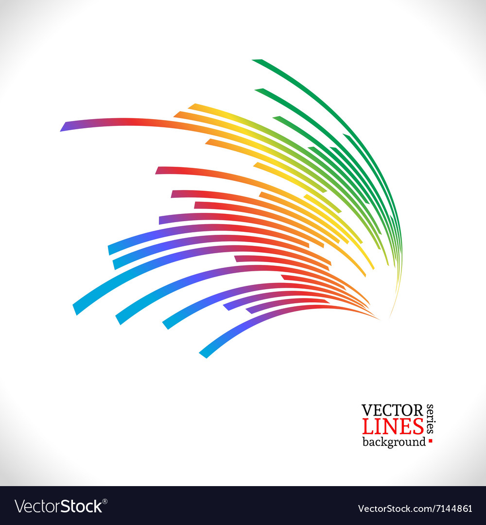 Colorful lines background Royalty Free Vector Image