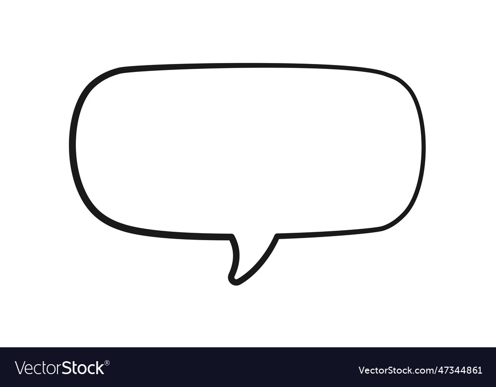 Empty speech bubbles text box comic speech bubble Vector Image