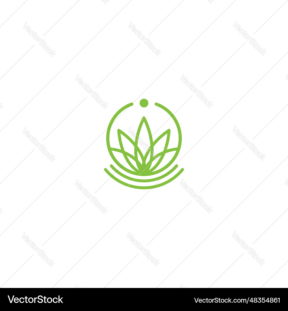 Flower arrangements logo icon design Royalty Free Vector
