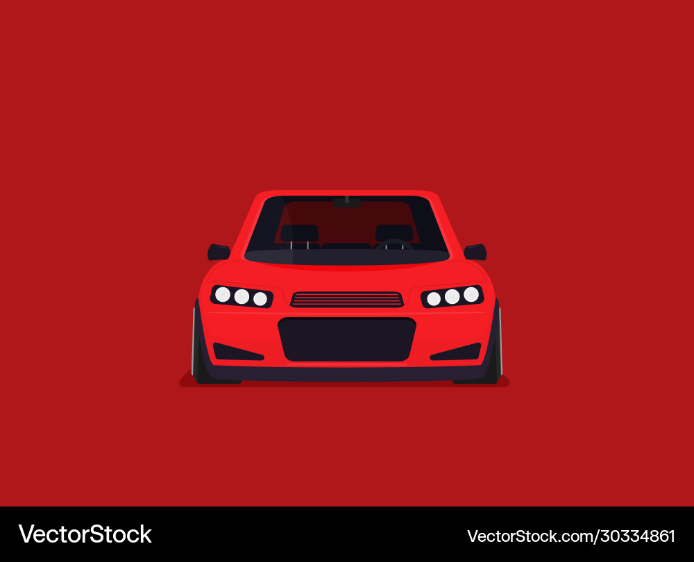 Racing car isolated on color background Royalty Free Vector