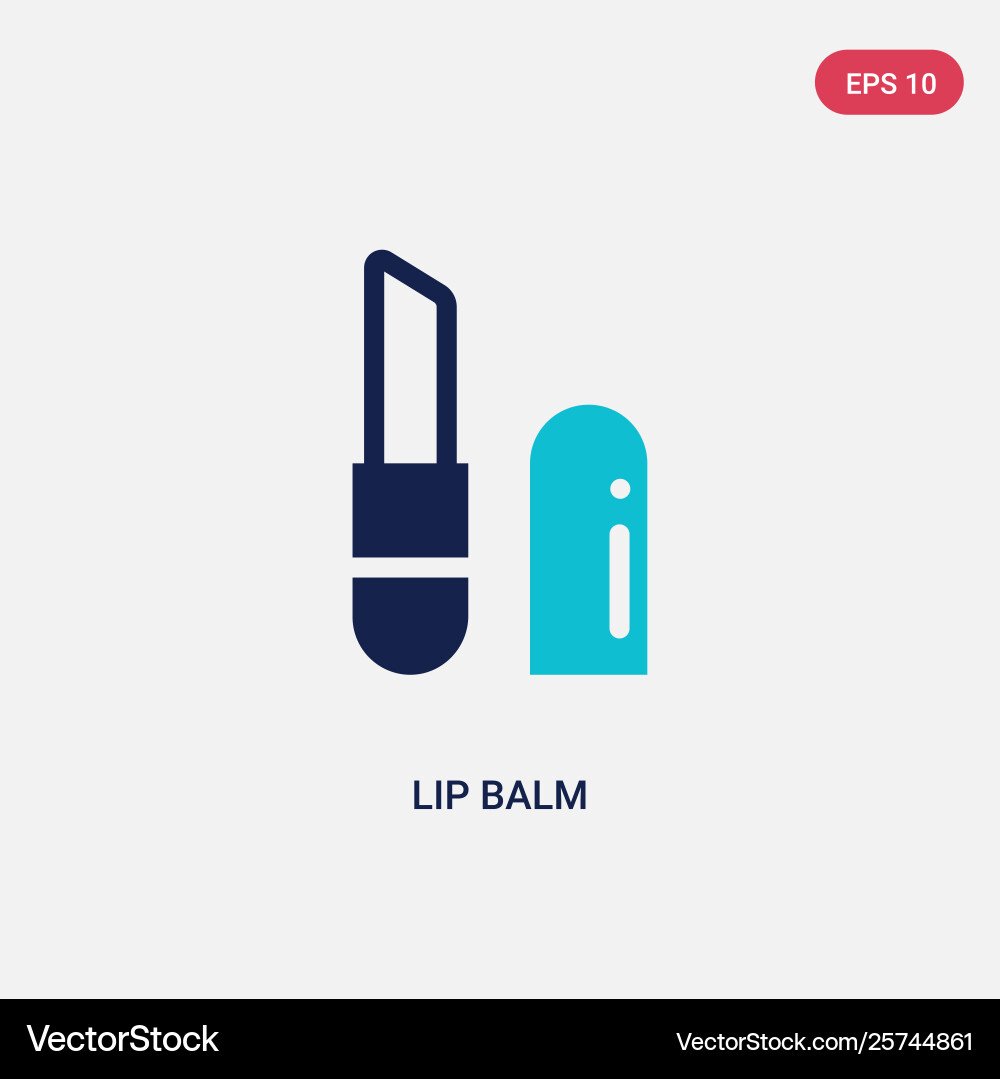 Two color lip balm icon from hygiene concept Vector Image