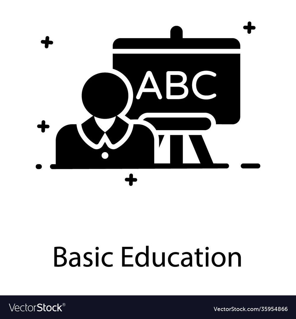 Basic education Royalty Free Vector Image - VectorStock