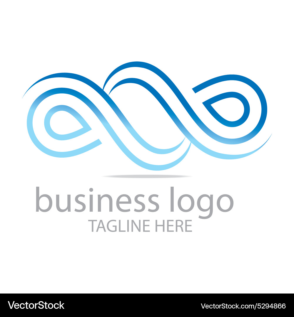 Business infinity company corporate Royalty Free Vector