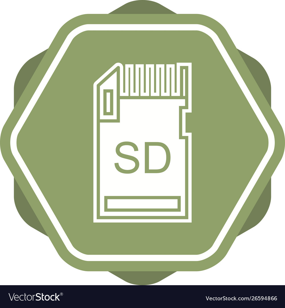 Data storage glyph multi color background Vector Image