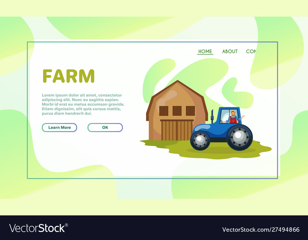 Farming flat set Royalty Free Vector Image - VectorStock