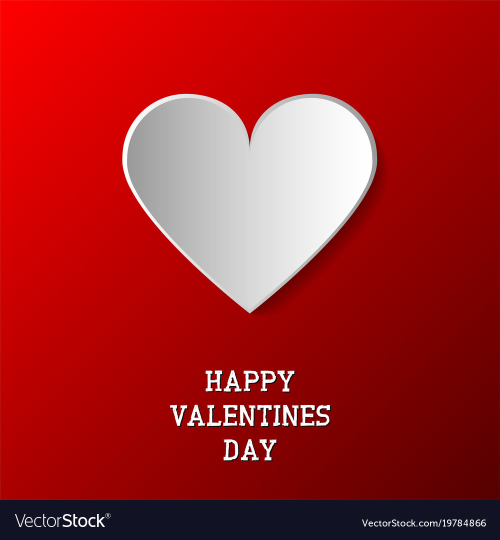 Happy valentines day background paper origami Vector Image