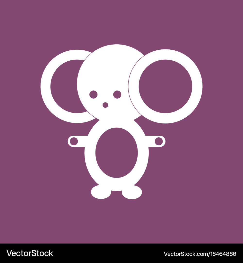 Icon cheburashka russian cartoon character Vector Image