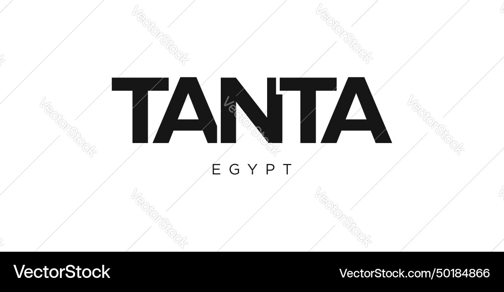 Tanta in the egypt emblem design features Vector Image