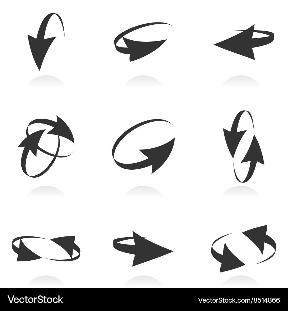 Volume set of cursors graphics Royalty Free Vector Image