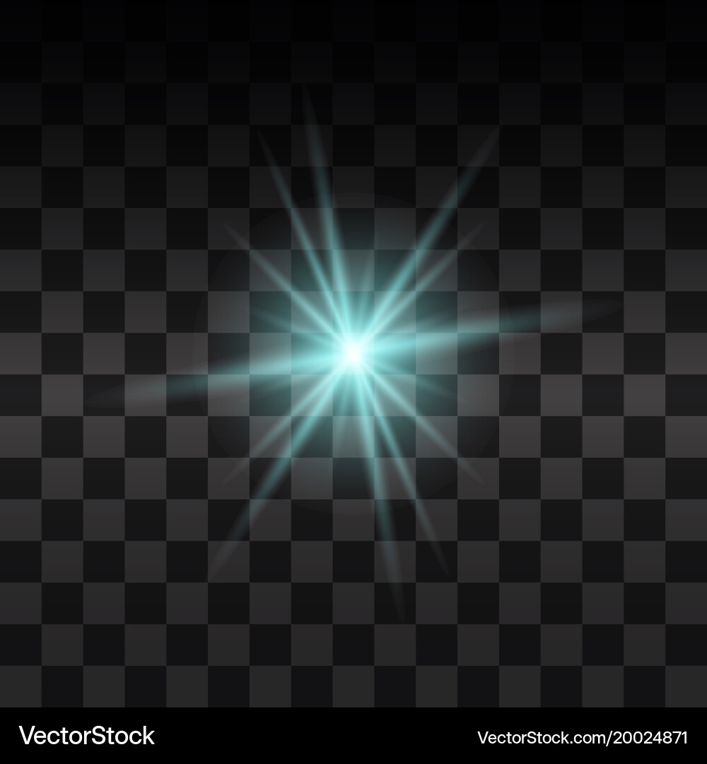 Blue glow light effect Royalty Free Vector Image
