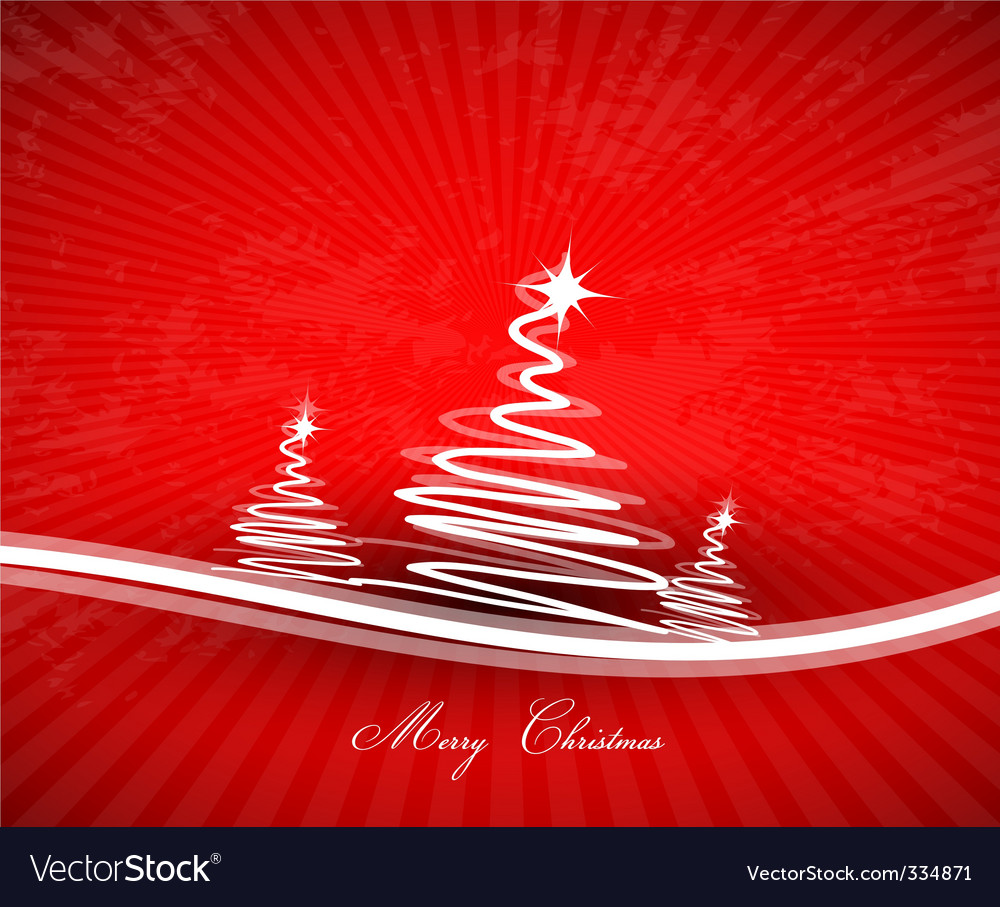 Christmas tree background Royalty Free Vector Image