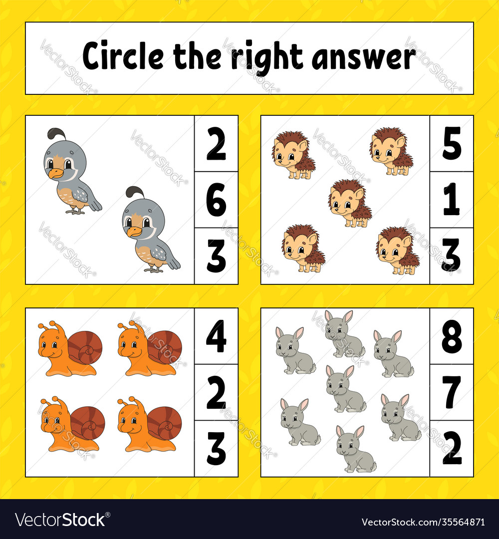 Circle right answer education developing Vector Image