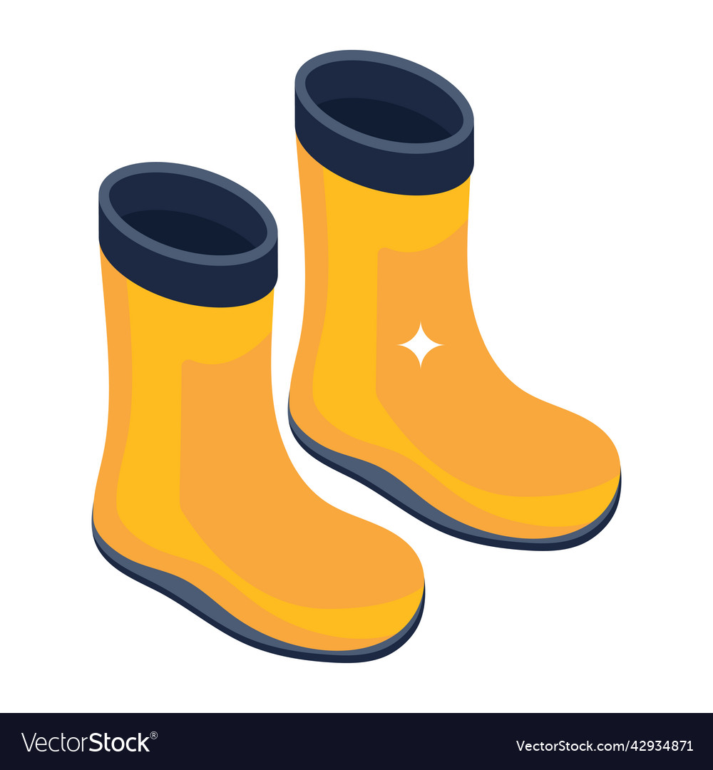 Construction boots Royalty Free Vector Image - VectorStock