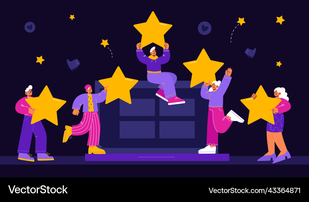 Customer feedback online review concept Royalty Free Vector