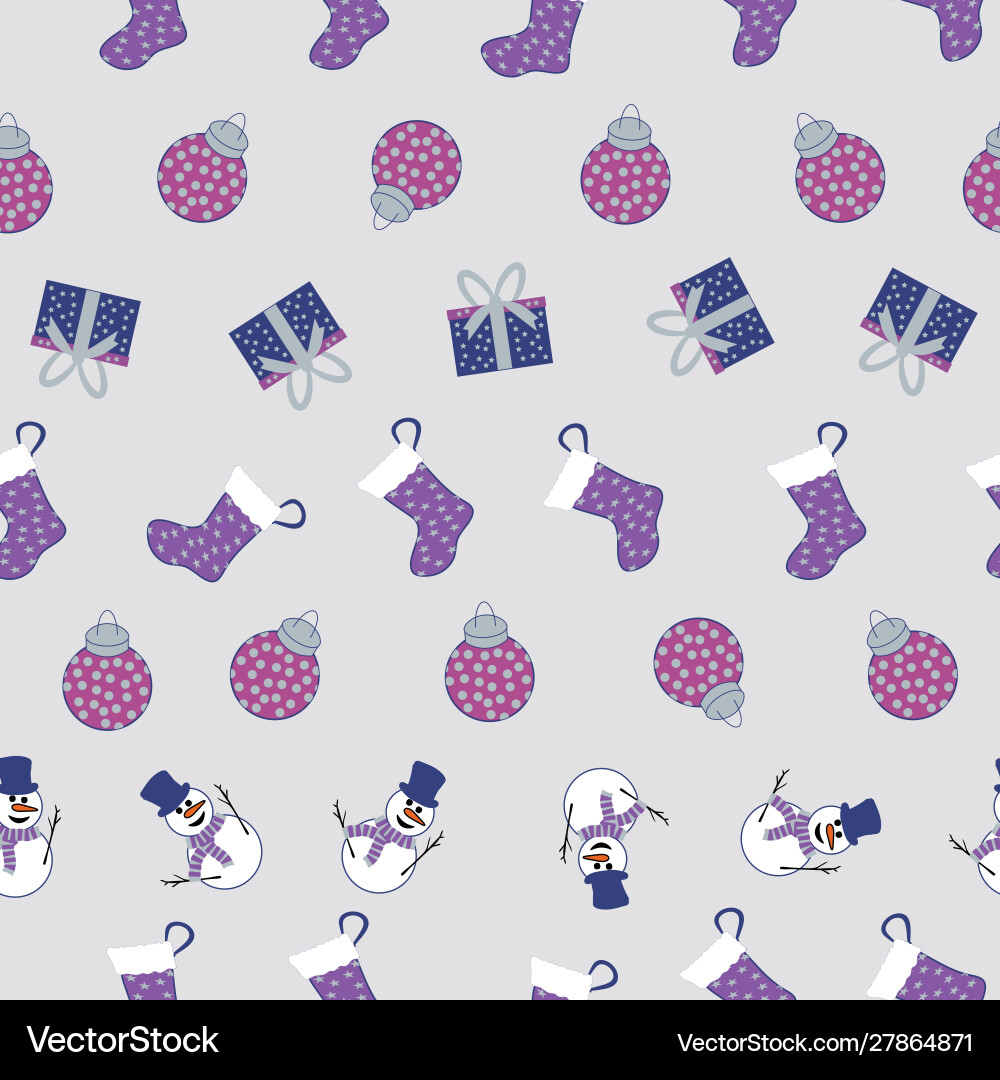 Cute hand drawn christmas motifs arranged Vector Image