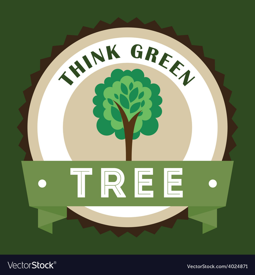 Green tree design Royalty Free Vector Image - VectorStock