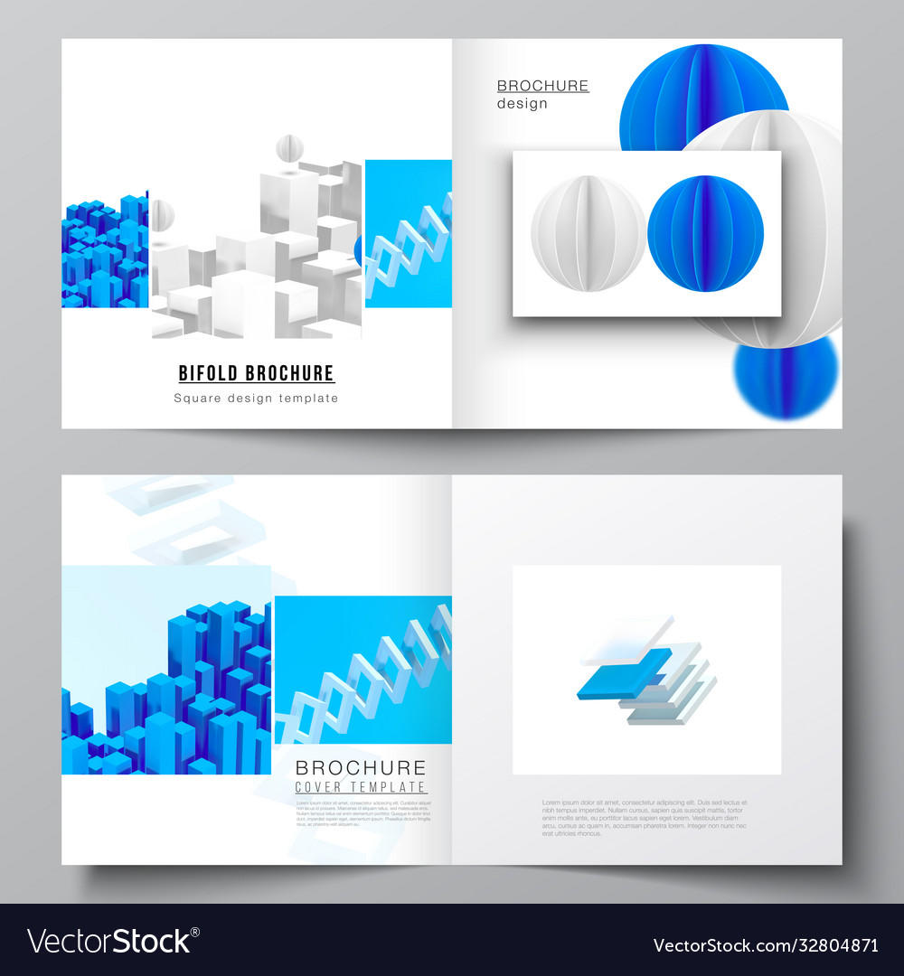 Layout two covers template for square Royalty Free Vector