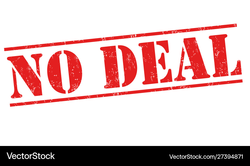No deal sign or stamp Royalty Free Vector Image