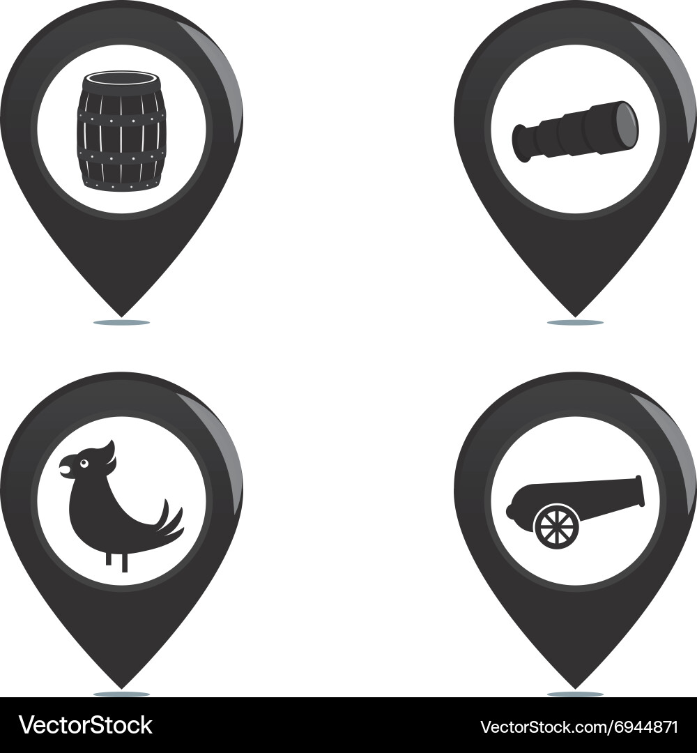 Pirate objects Royalty Free Vector Image - VectorStock