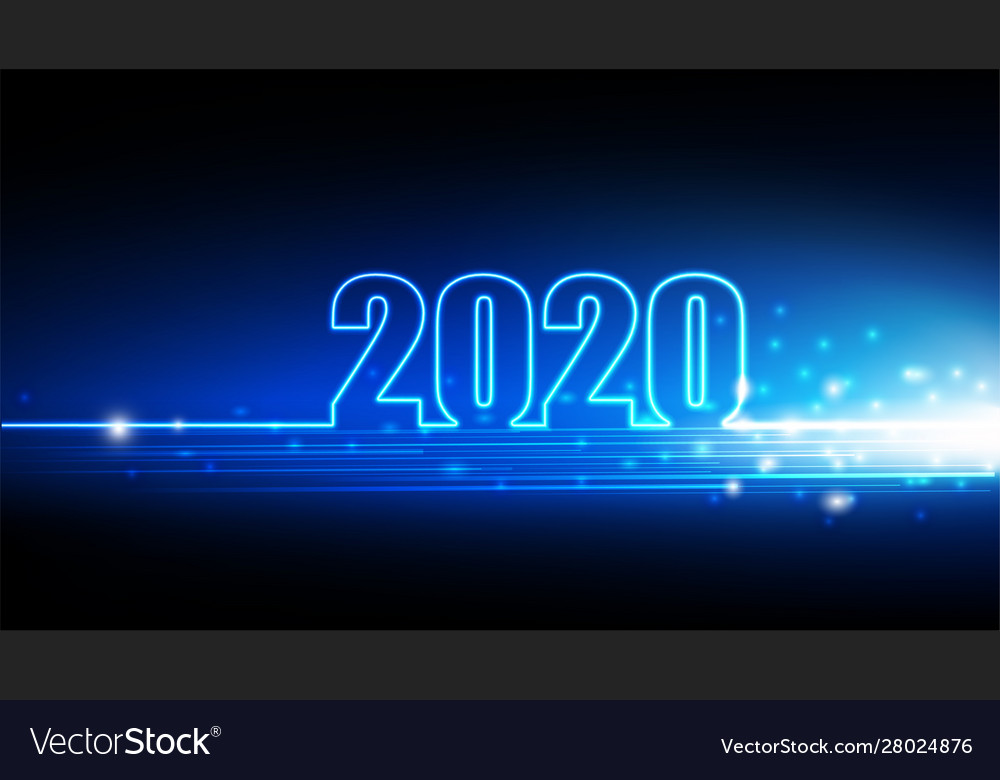 2020 technology 2 Royalty Free Vector Image - VectorStock