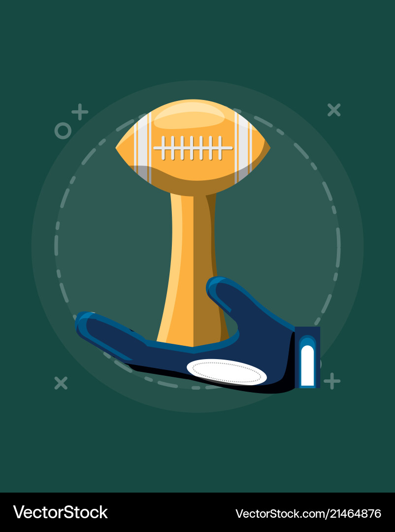 American football design Royalty Free Vector Image