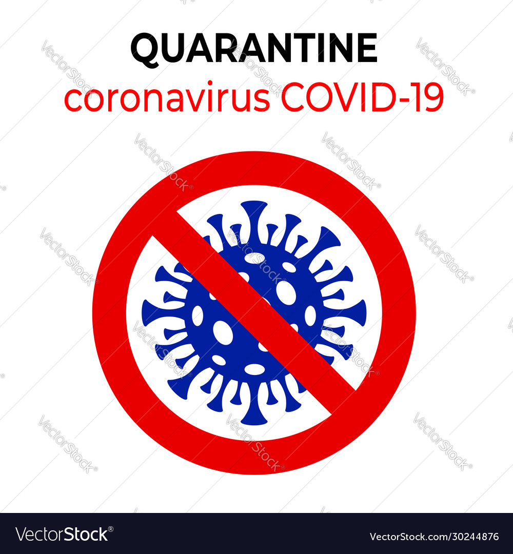 Coronavirus covid-19 staying at home with self Vector Image